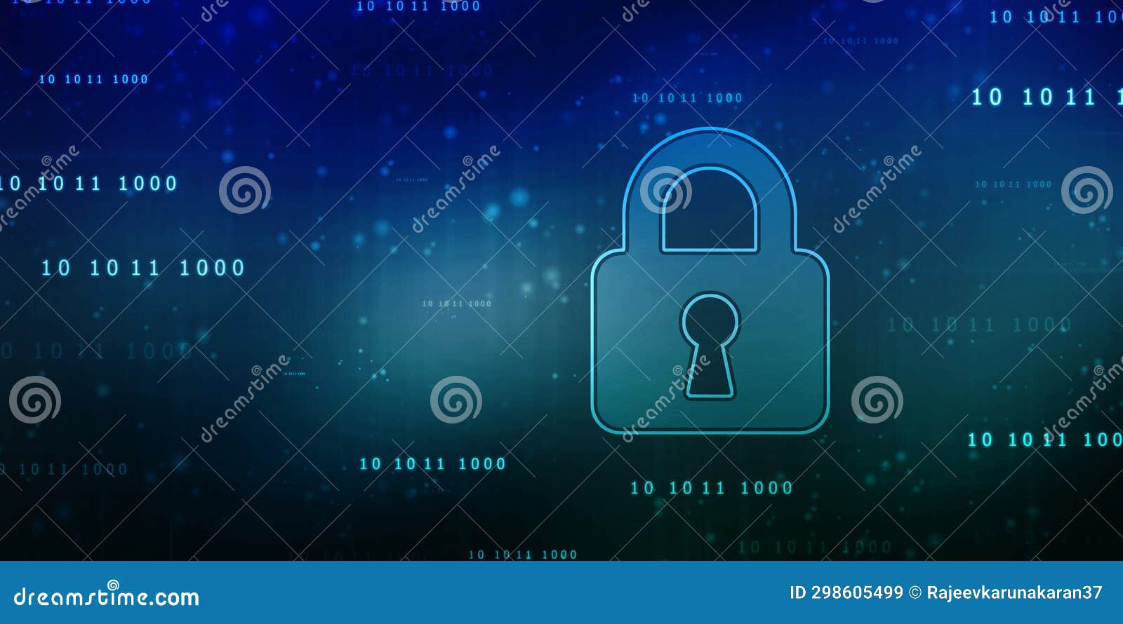 Technology Security Concept. Modern Safety Digital Background Cyber ...