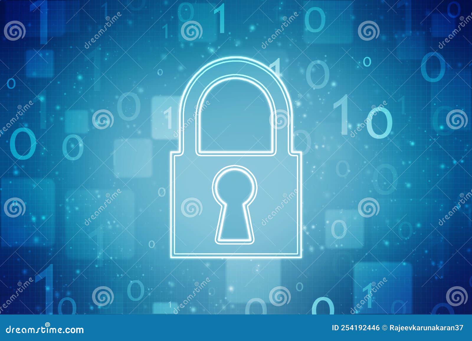 Technology Security Concept. Modern Safety Digital Background.Digital ...