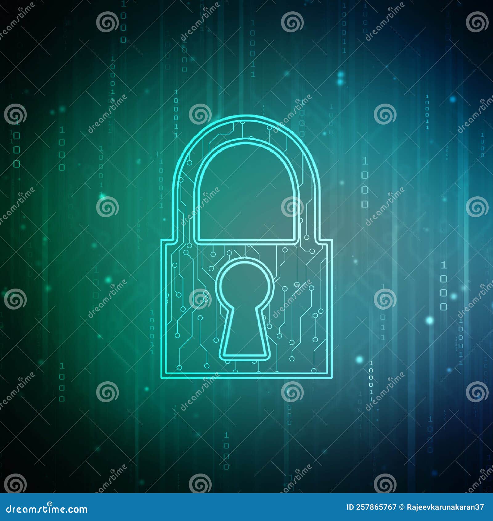 Technology Security Concept. Modern Safety Digital Background.Digital ...