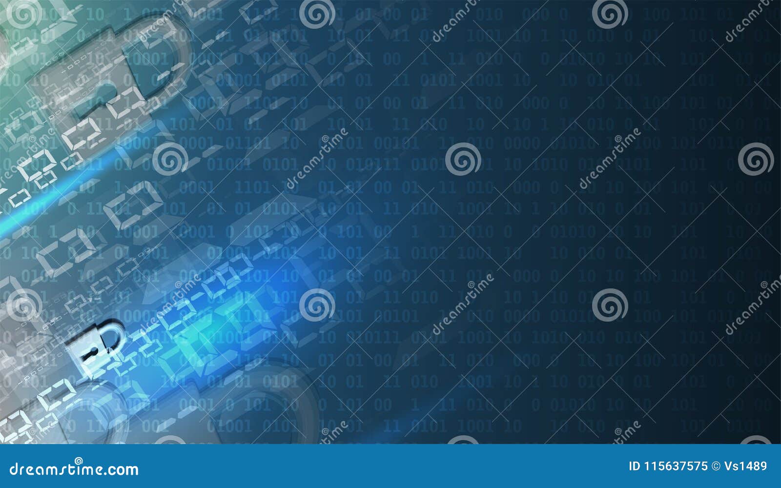 Technology Security Concept. Modern Safety Digital Background Stock ...