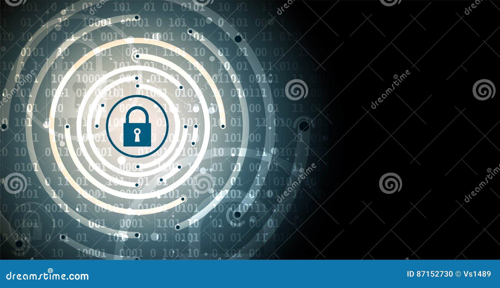 Technology Security Concept. Modern Safety Digital Background Stock ...