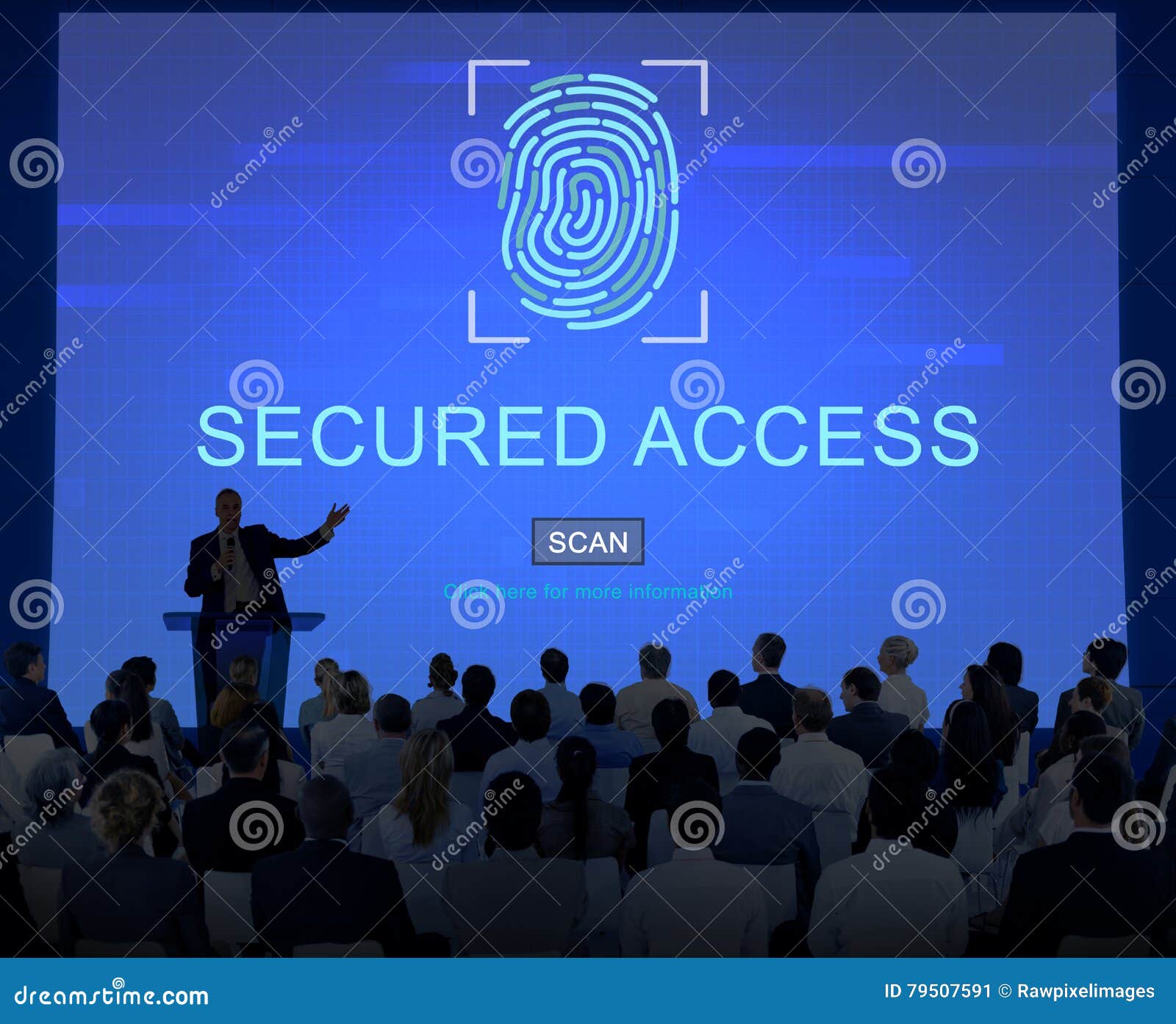 Technology Security Fingerprint Password Concept Stock Image - Image of ...