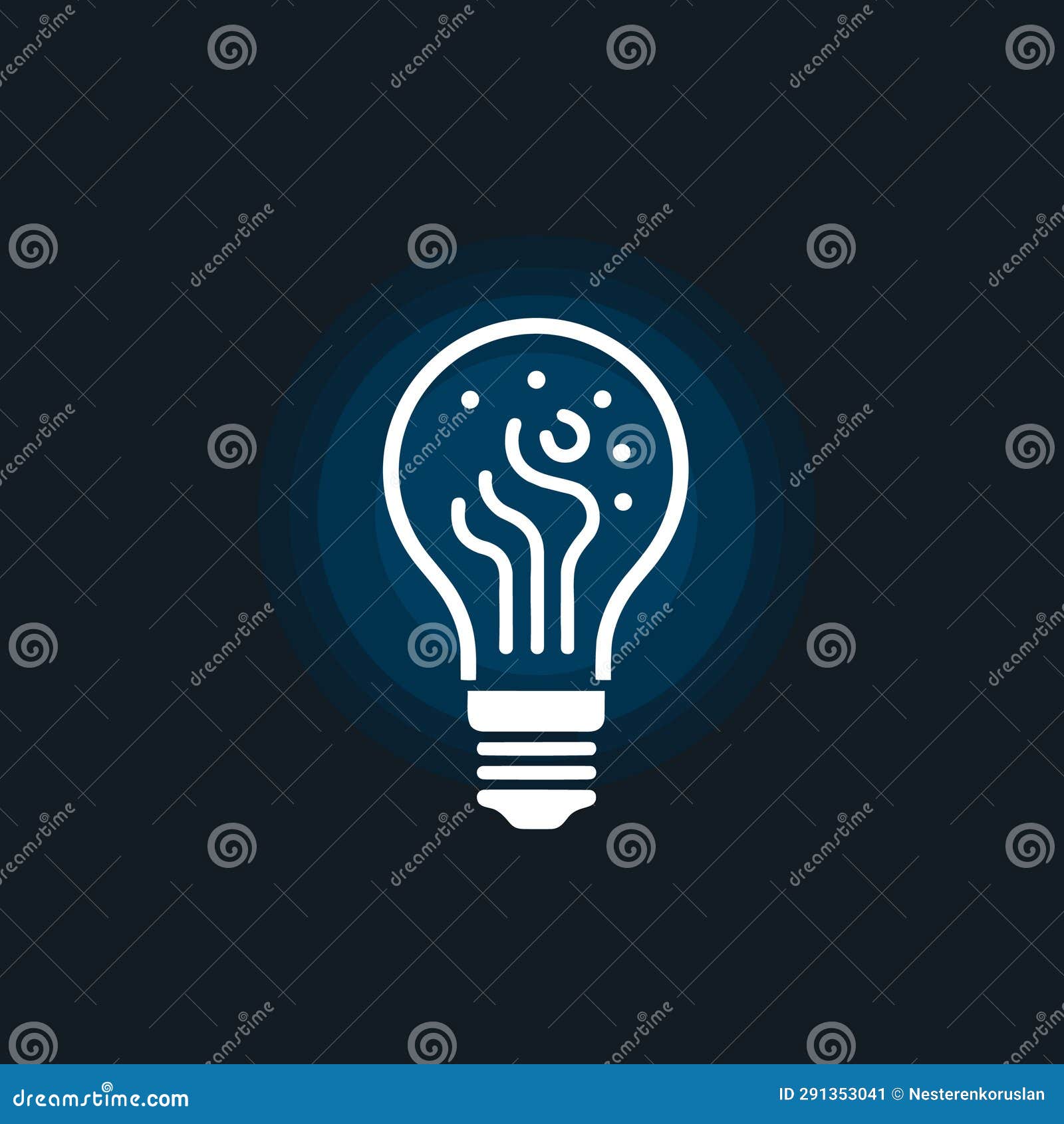 Technology Service White Line Logo Stock Illustration - Illustration of ...