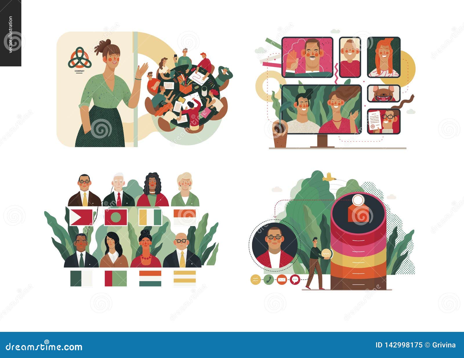 Technology Topic Illustration Stock Vector - Illustration of ...