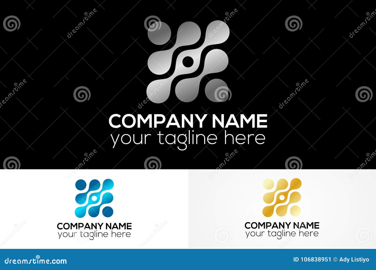 Metalic Dot Technology Logo Design Stock Vector - Illustration of ...
