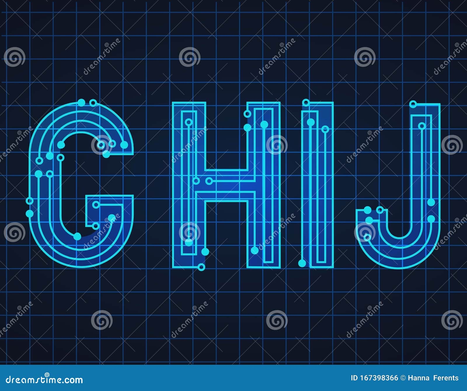 Technology Simple Type Tech Design. Vector Typeset Alphabet. Future ...