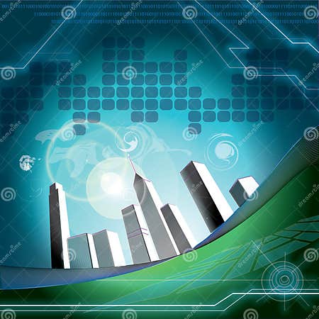 Technology Sky Blue stock illustration. Illustration of coding - 10238544