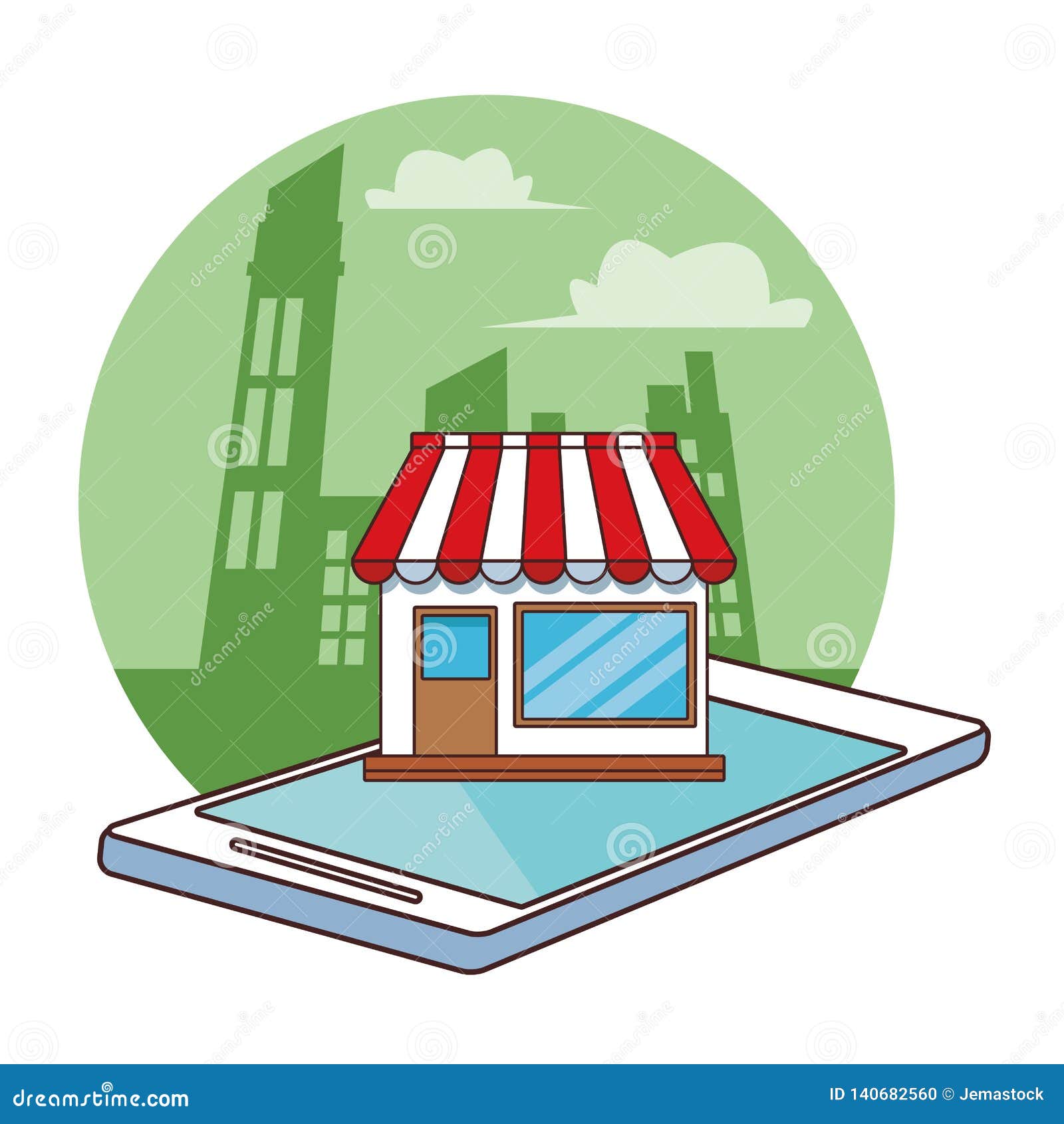 Technology Smartphone Cartoon Stock Vector - Illustration of design ...