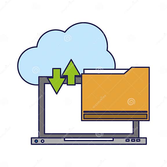 Technology Software Tools Cartoon Stock Vector - Illustration of laptop ...