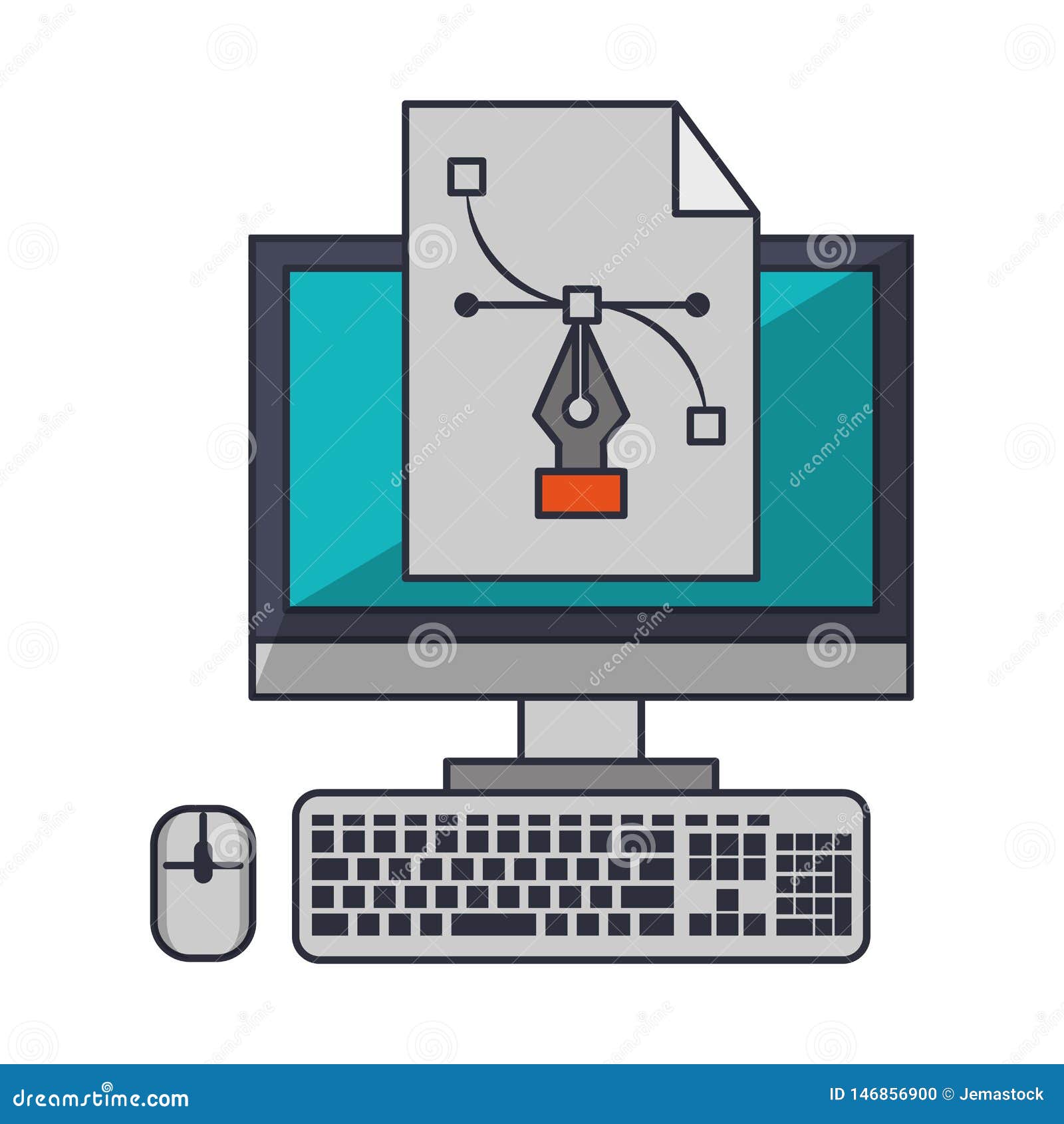 Technology Software Tools Cartoon Stock Vector - Illustration of ...