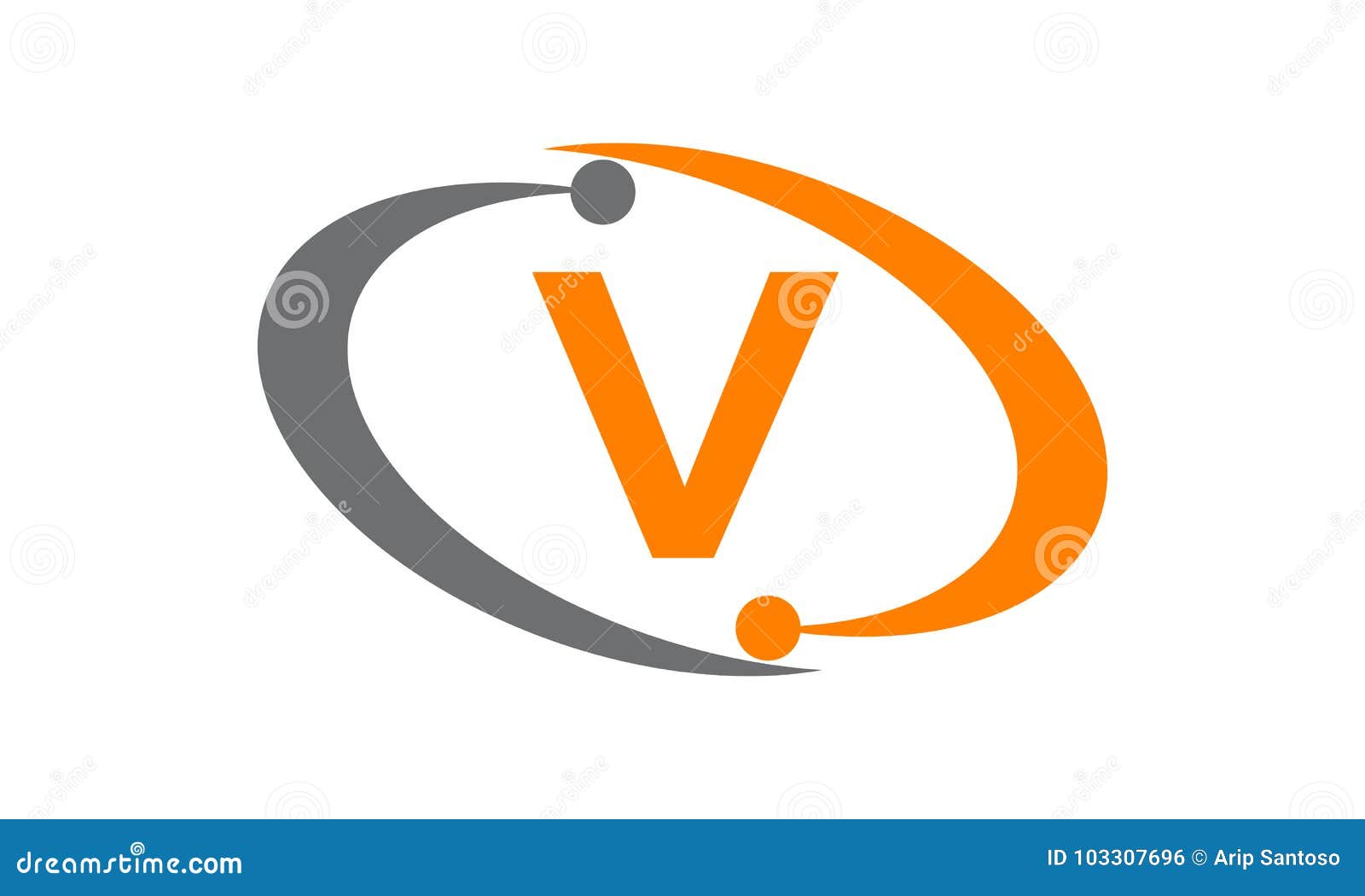 Technology Solutions Initial V Stock Vector - Illustration of dynamic ...