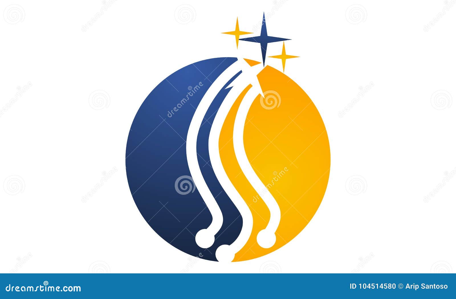 Technology Solutions Template Stock Vector - Illustration of profit ...