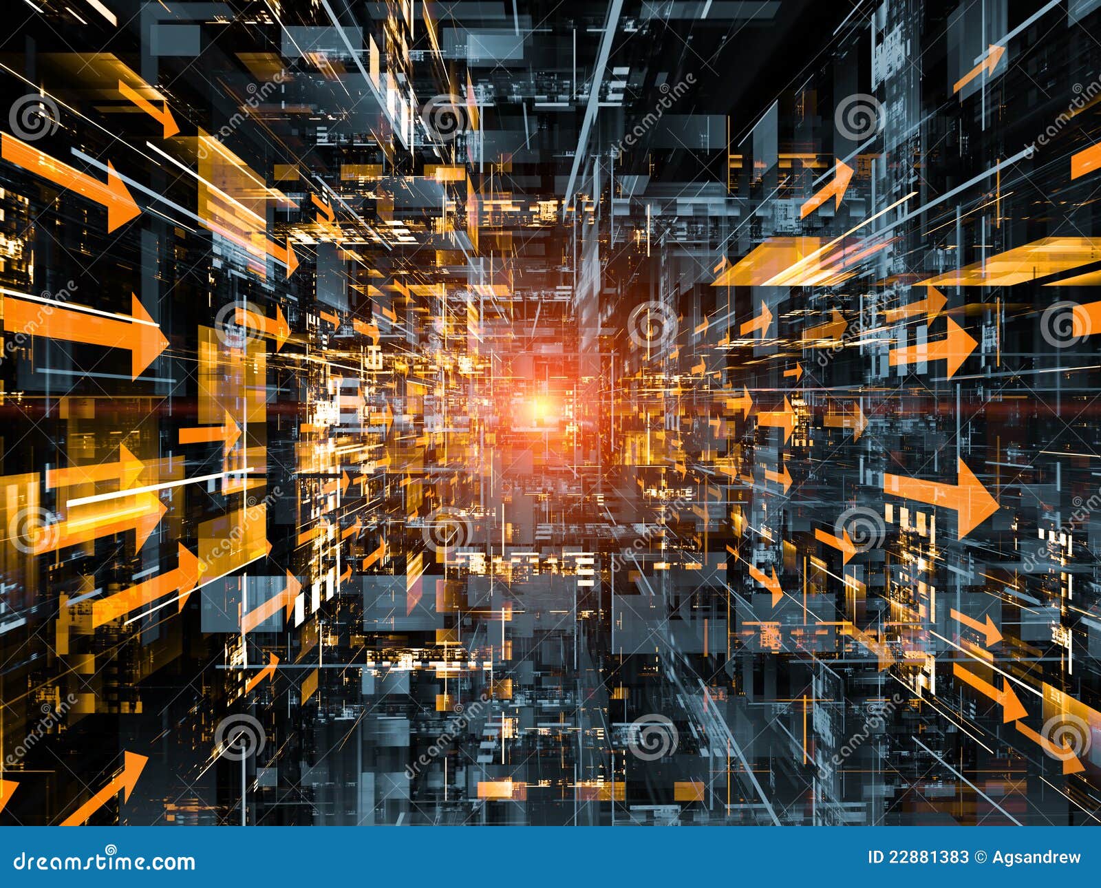 Technology Space stock image. Image of fractal, metaphor - 22881383