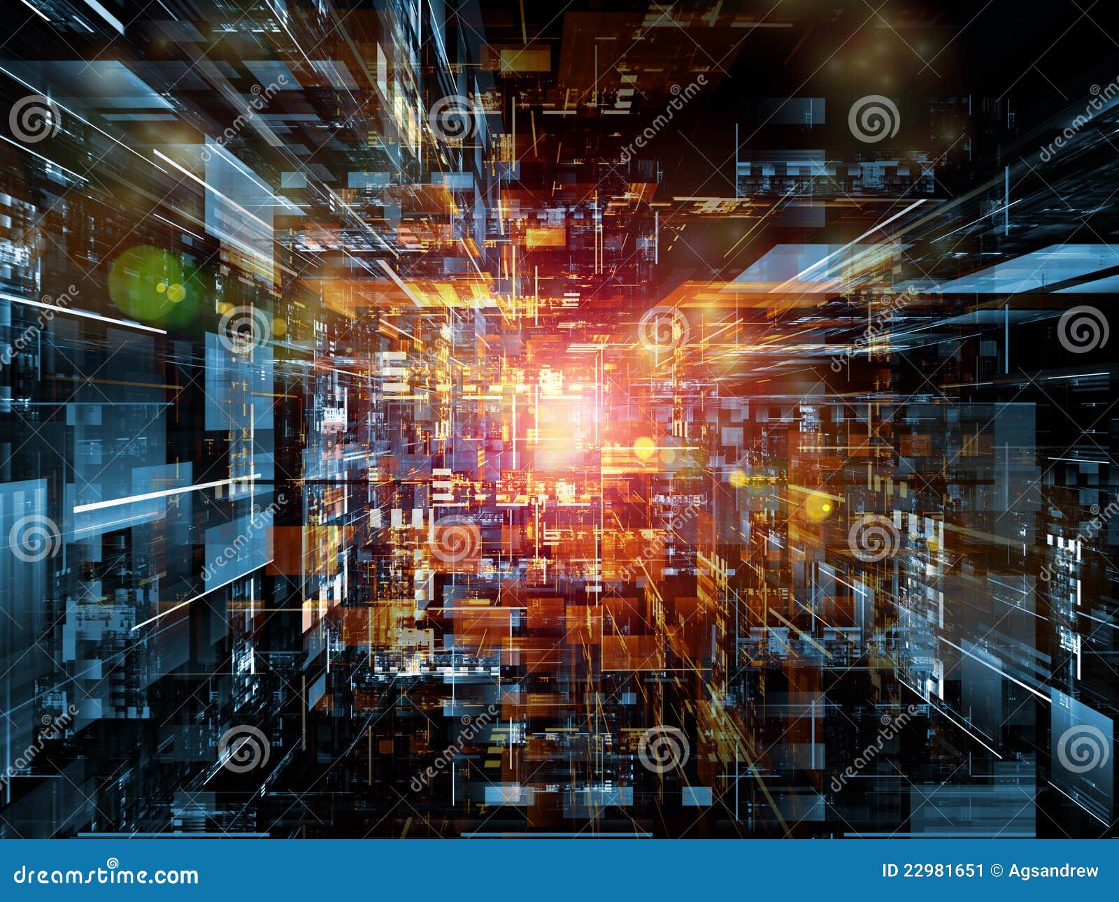 Technology Space stock illustration. Illustration of page - 22981651