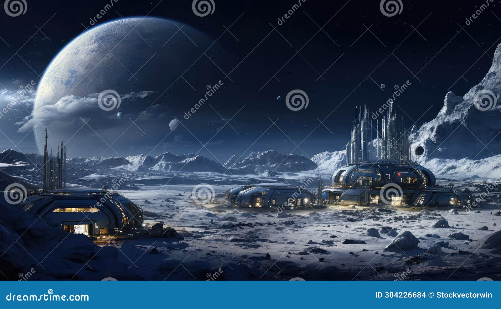 Technology Space Architecture Background Stock Illustration ...