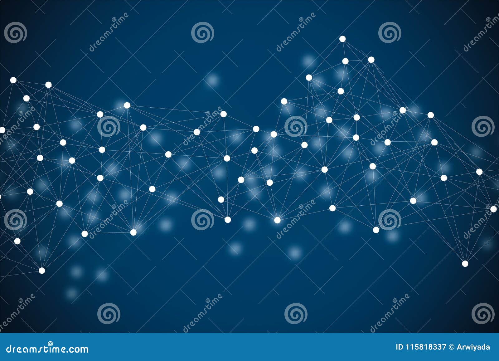 Technology Space Central Network Abstract Illustration Stock ...