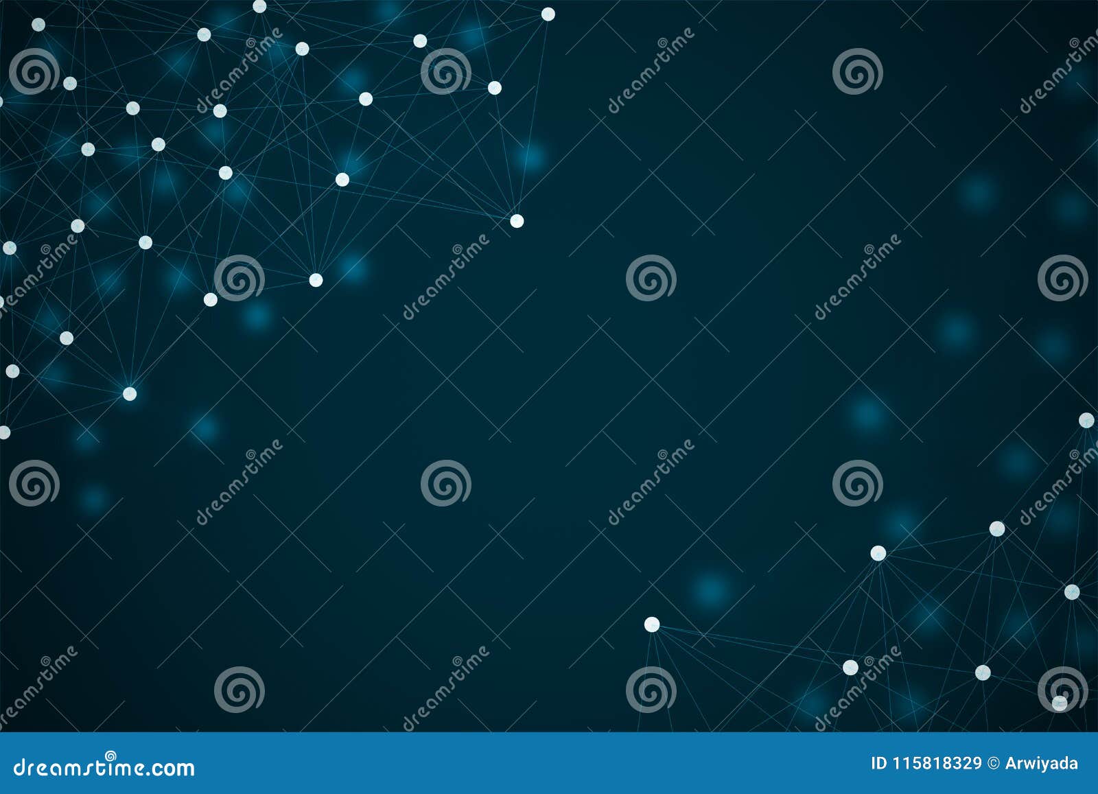 Technology Space Conner Network Abstract Illustration Stock ...
