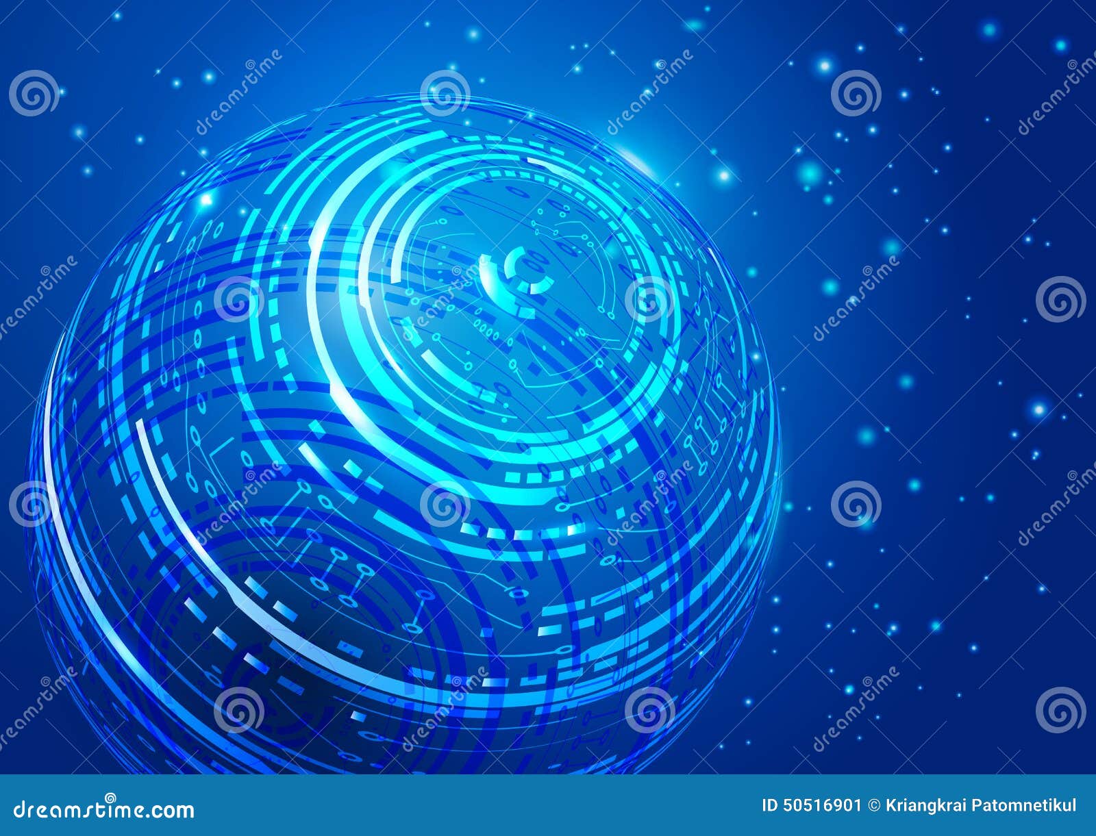 Technology Space Vector Background Stock Vector - Illustration of space ...