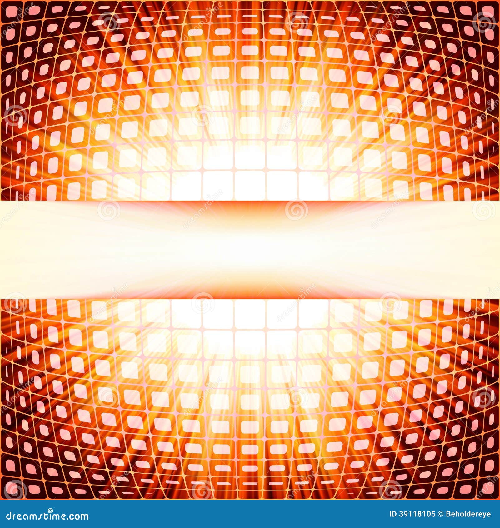 Technology Squares with Red Flare Burst. Stock Vector - Illustration of ...