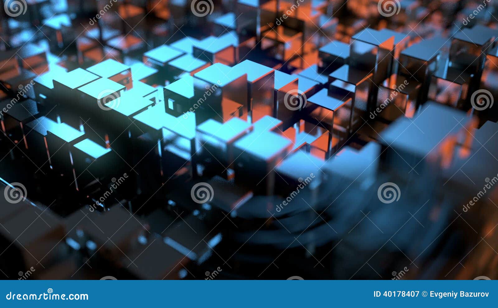 Technology Structure Background Stock Video - Video of cubes, structure ...