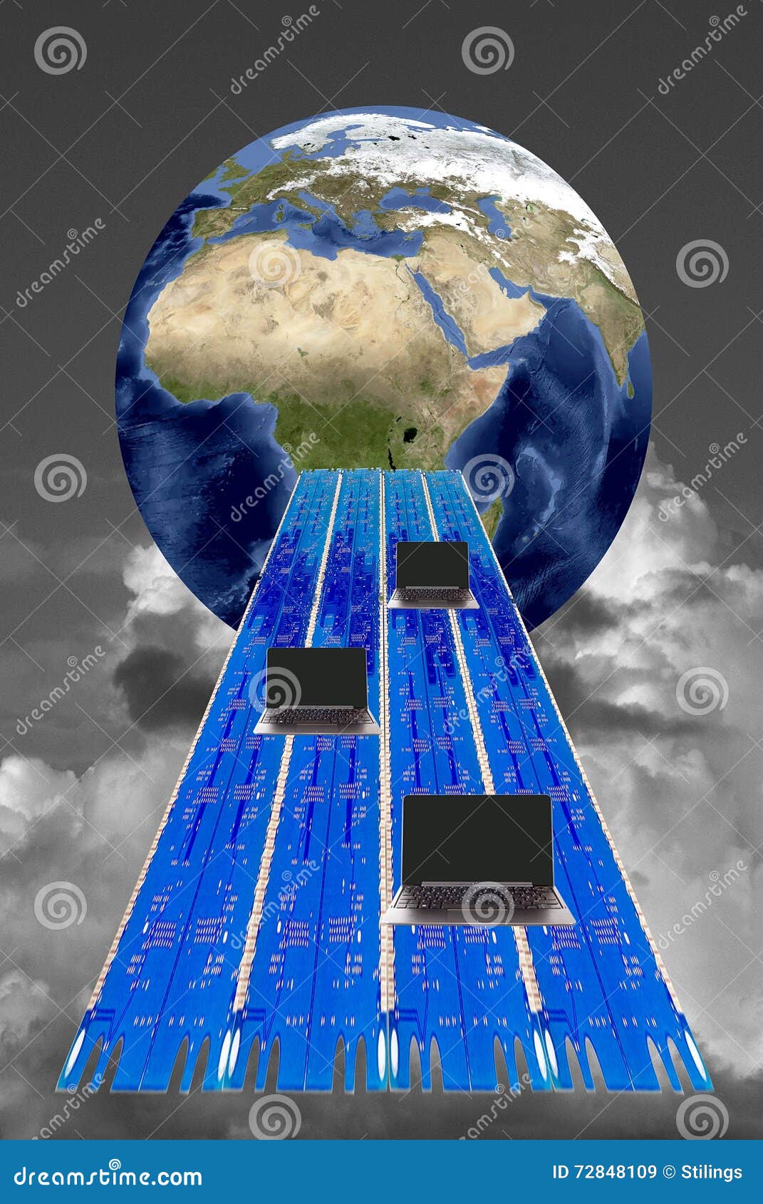 Technology Superhighway Concept Stock Image - Image of motion ...