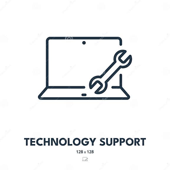 Technology Support Icon. Tech Support, Assistance, Troubleshooting ...