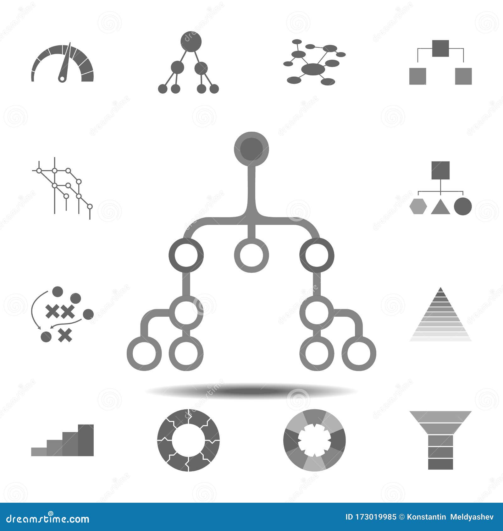Technology System Icon. Simple Glyph Vector Element of Charts and ...