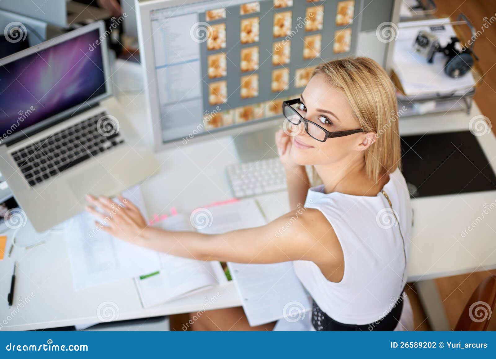 Technology Taking Over the Work Space Stock Photo - Image of adult ...