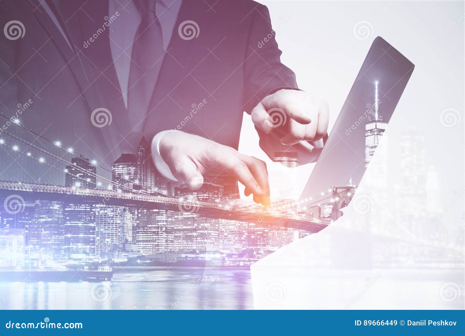 Technology and Teamwork Concept Stock Image - Image of closeup ...
