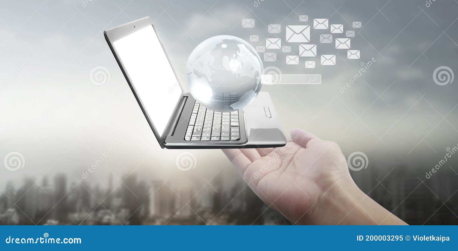 Technology Tech Devices Connected To Each Other in Hands Stock Image ...