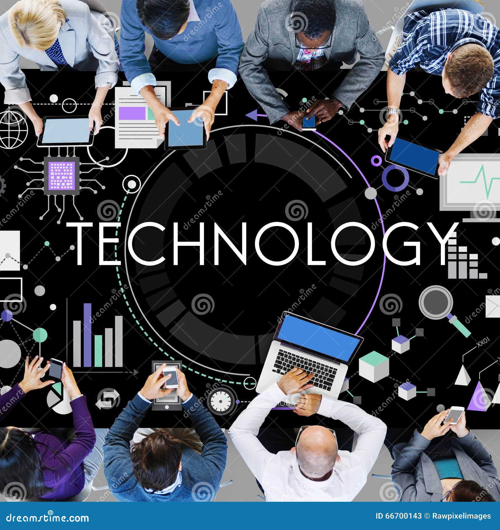 Technology Tech Digital Evolution Internet Data Concept Stock Image ...