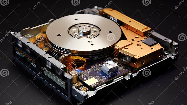 Technology Terabyte Hard Drive Stock Illustration - Illustration of ...