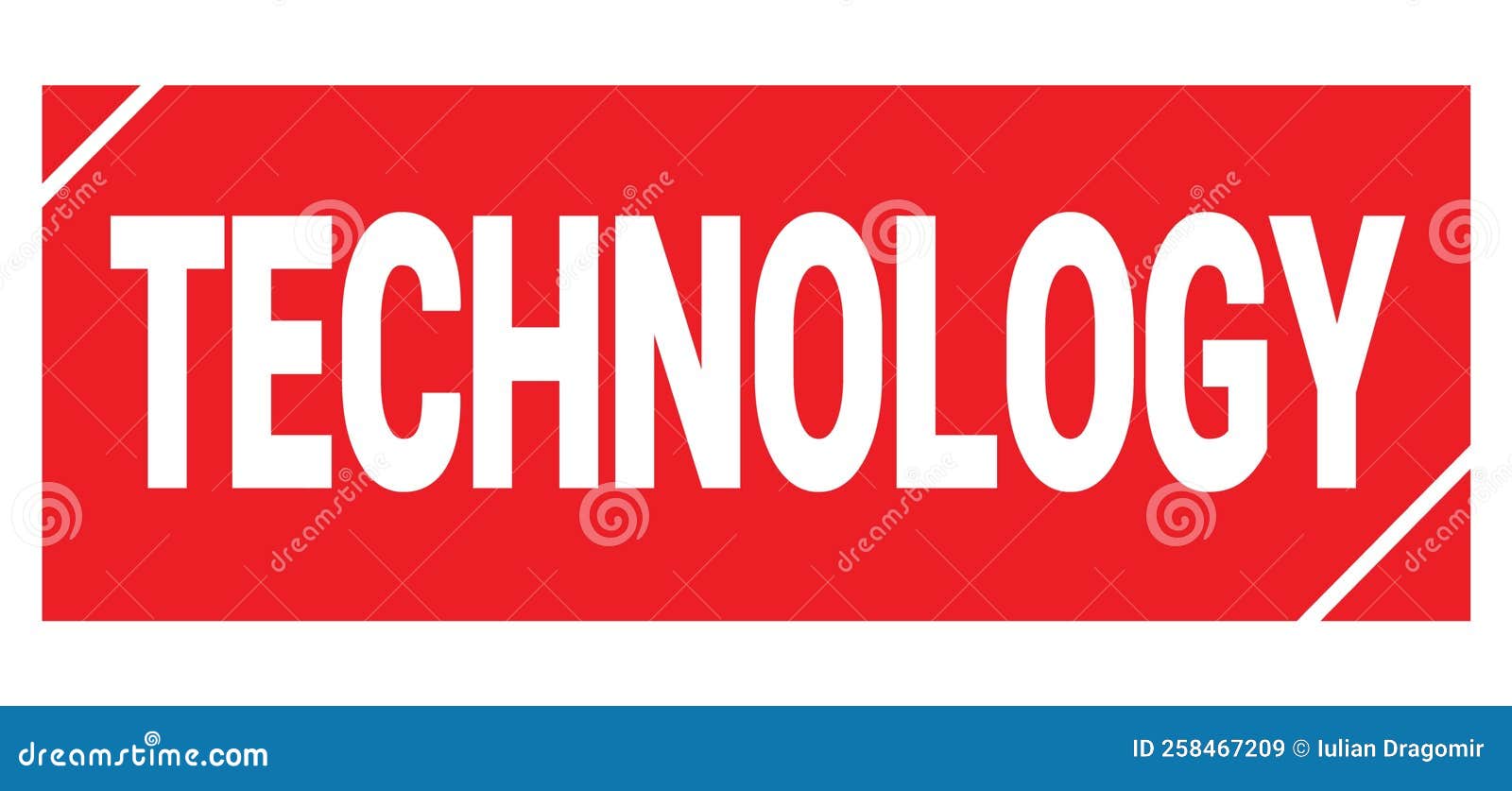 TECHNOLOGY Text Written on Red Stamp Sign Stock Illustration ...