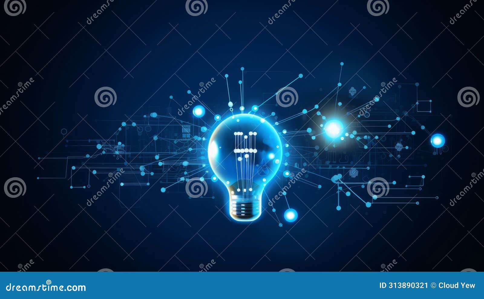 Technology Theme for Innovative Concepts Stock Illustration ...