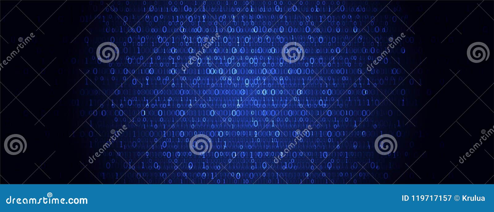 Technology Background. Binary Computer Code. Vector Illustratio Stock Vector - Illustration of ...