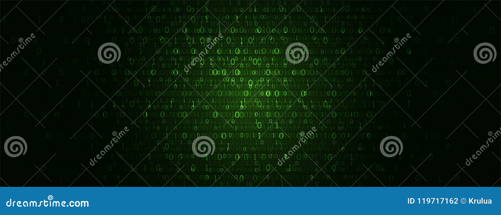 Technology Background Binary Computer Code Vector Illustratio Stock