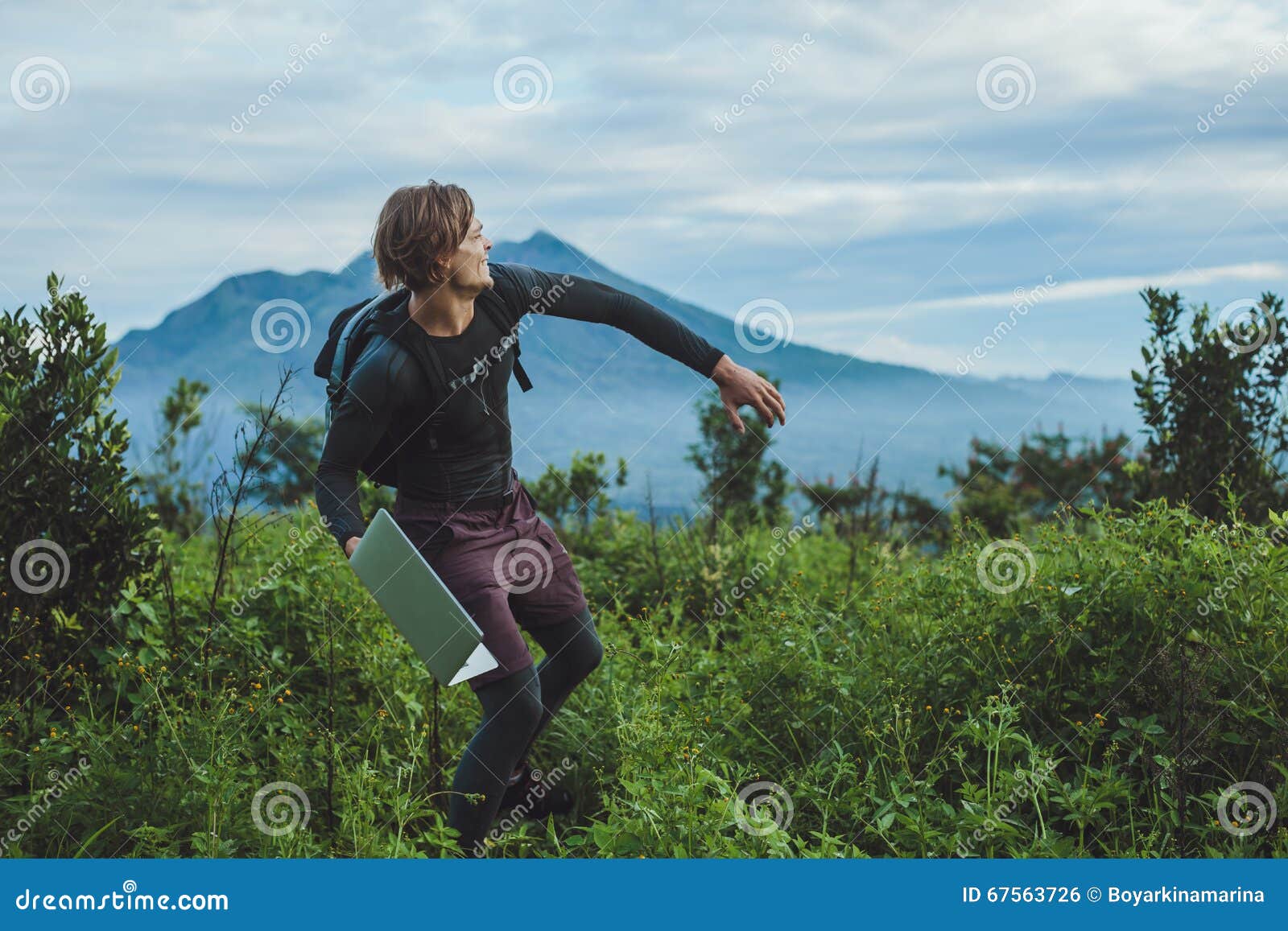 Technology Throw Down a Cliff. Concept of Protesting Against Technology ...