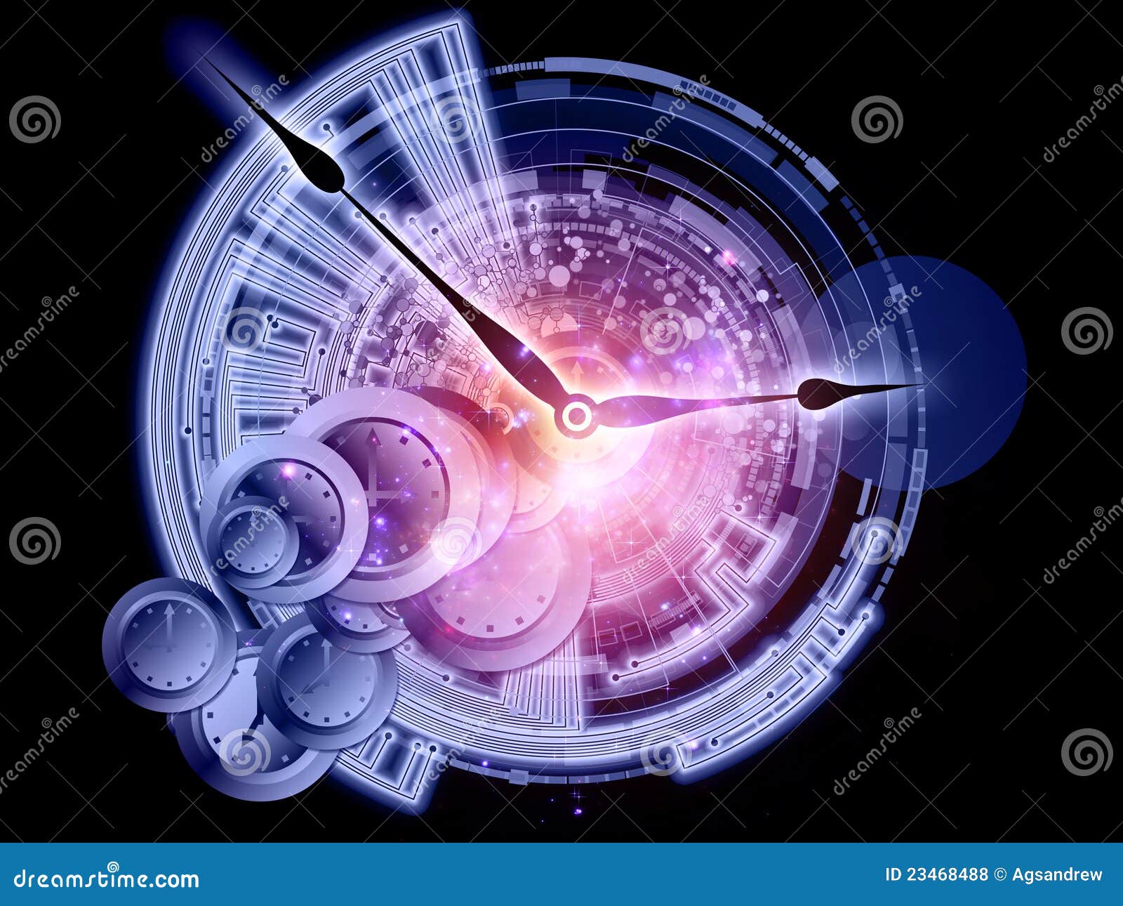 Technology time stock illustration. Illustration of schedule - 23468488