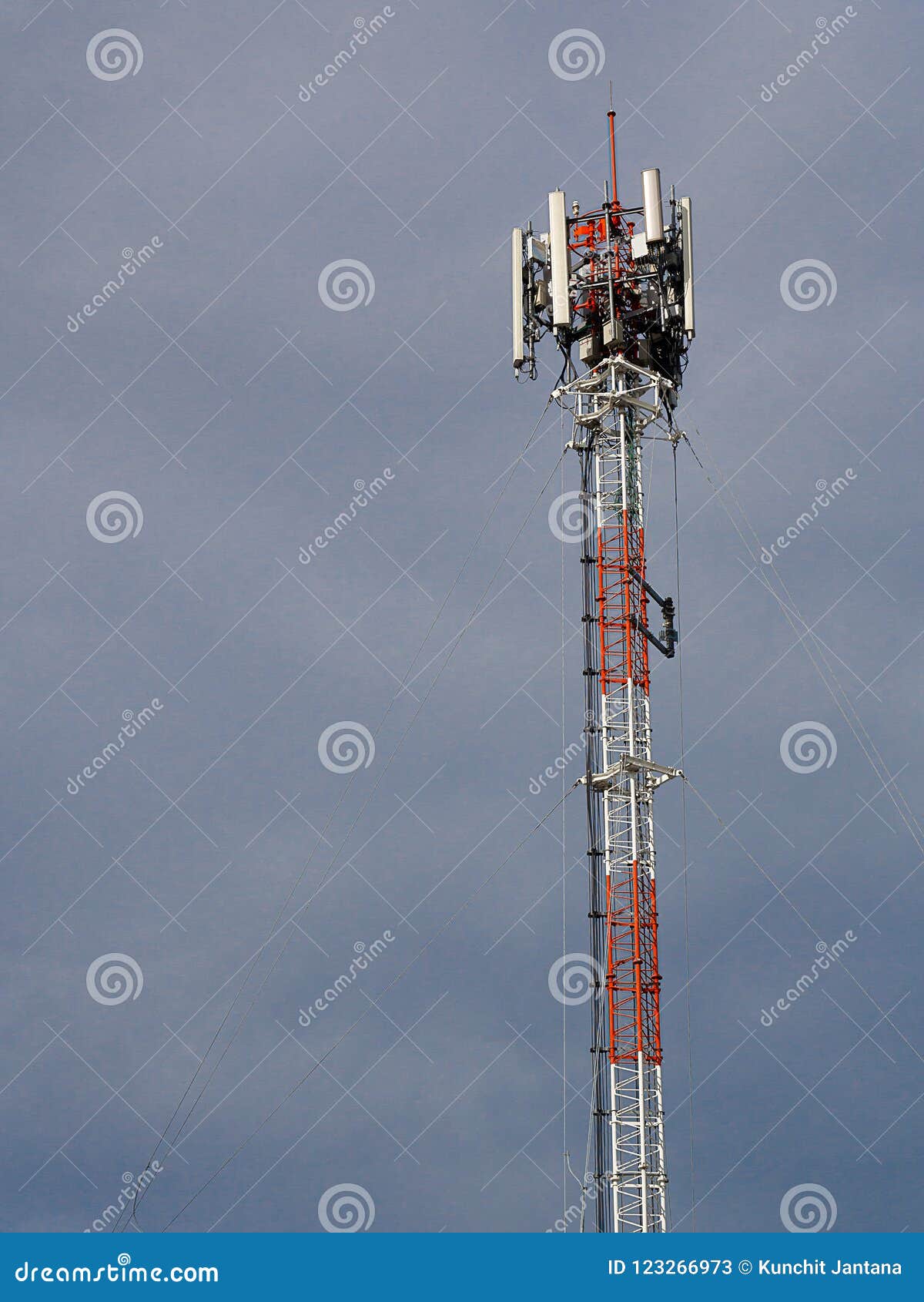 Technology on the Top of the Telecommunication GSM 5G,4G Stock Image ...