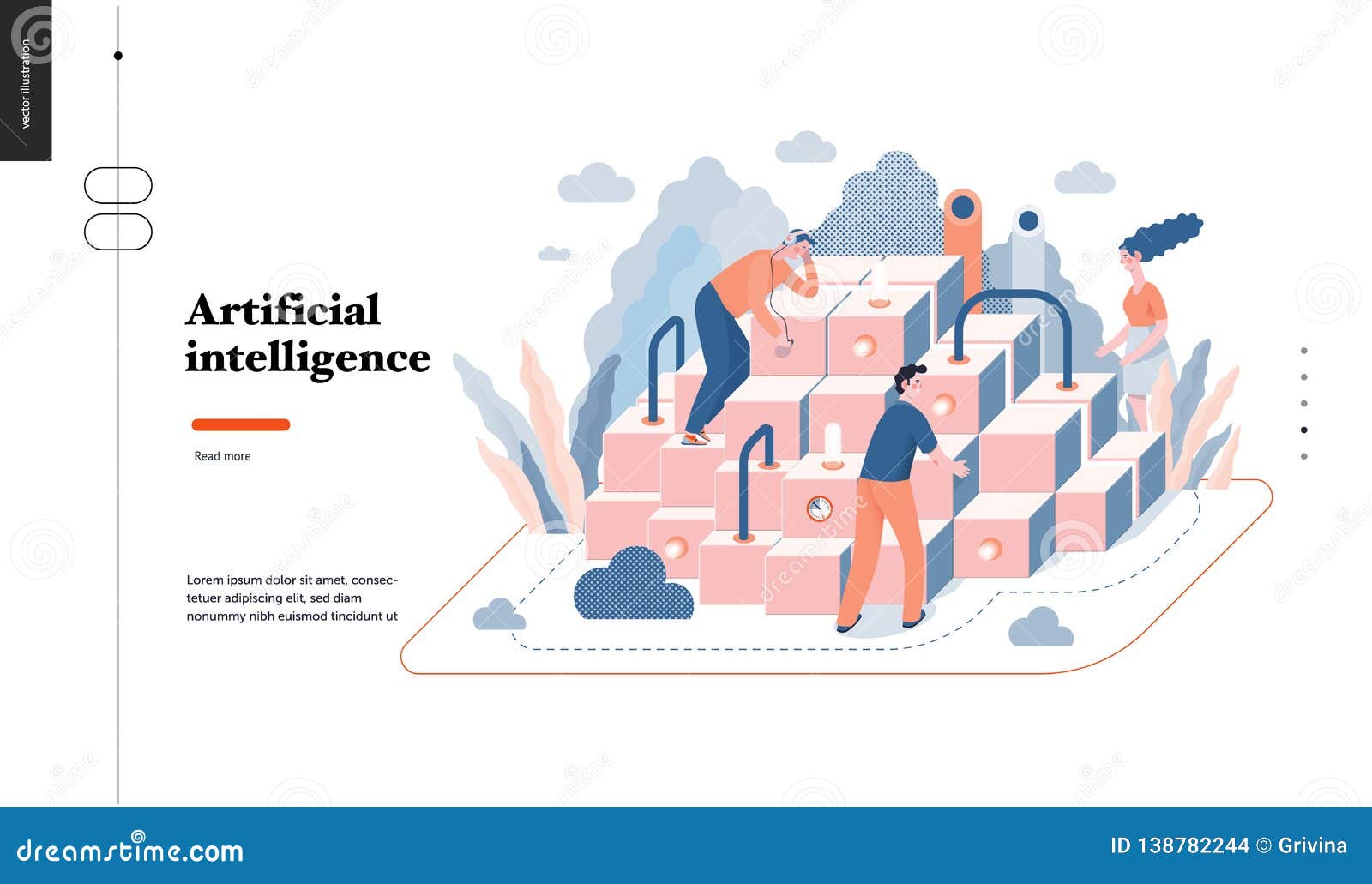 Technology Topic Illustration Stock Vector - Illustration of learning ...