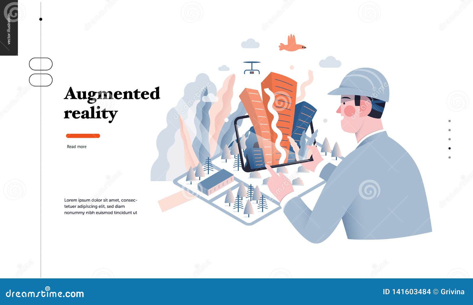 Technology Topic Illustration Stock Vector - Illustration of building ...