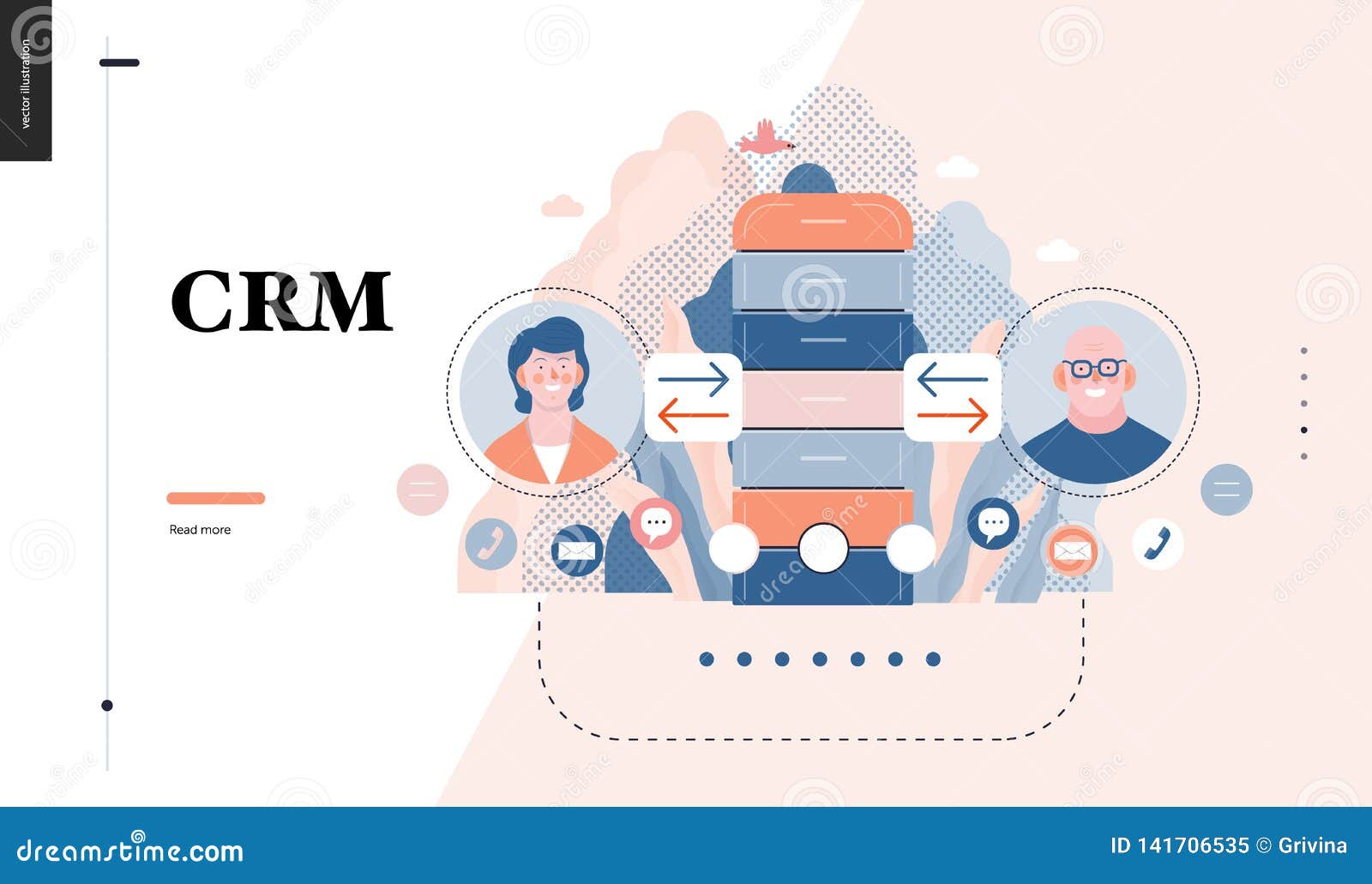 Technology Topic Illustration Stock Vector - Illustration of management ...