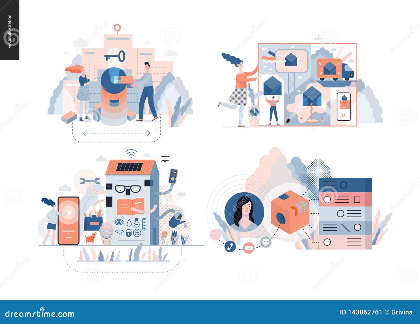 Technology Topic Illustration Stock Vector - Illustration of ...