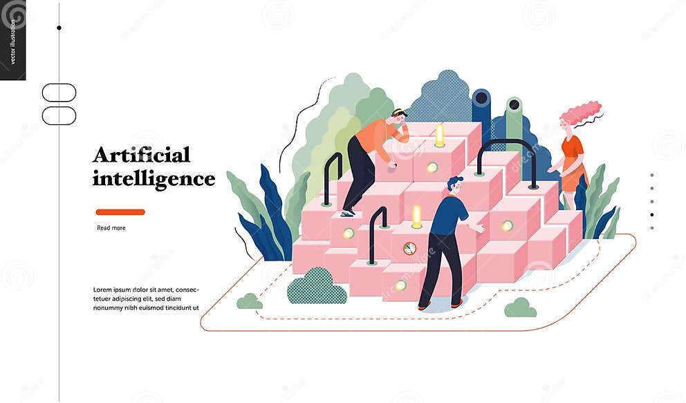 Technology Topic Illustration Stock Vector - Illustration of cyber ...