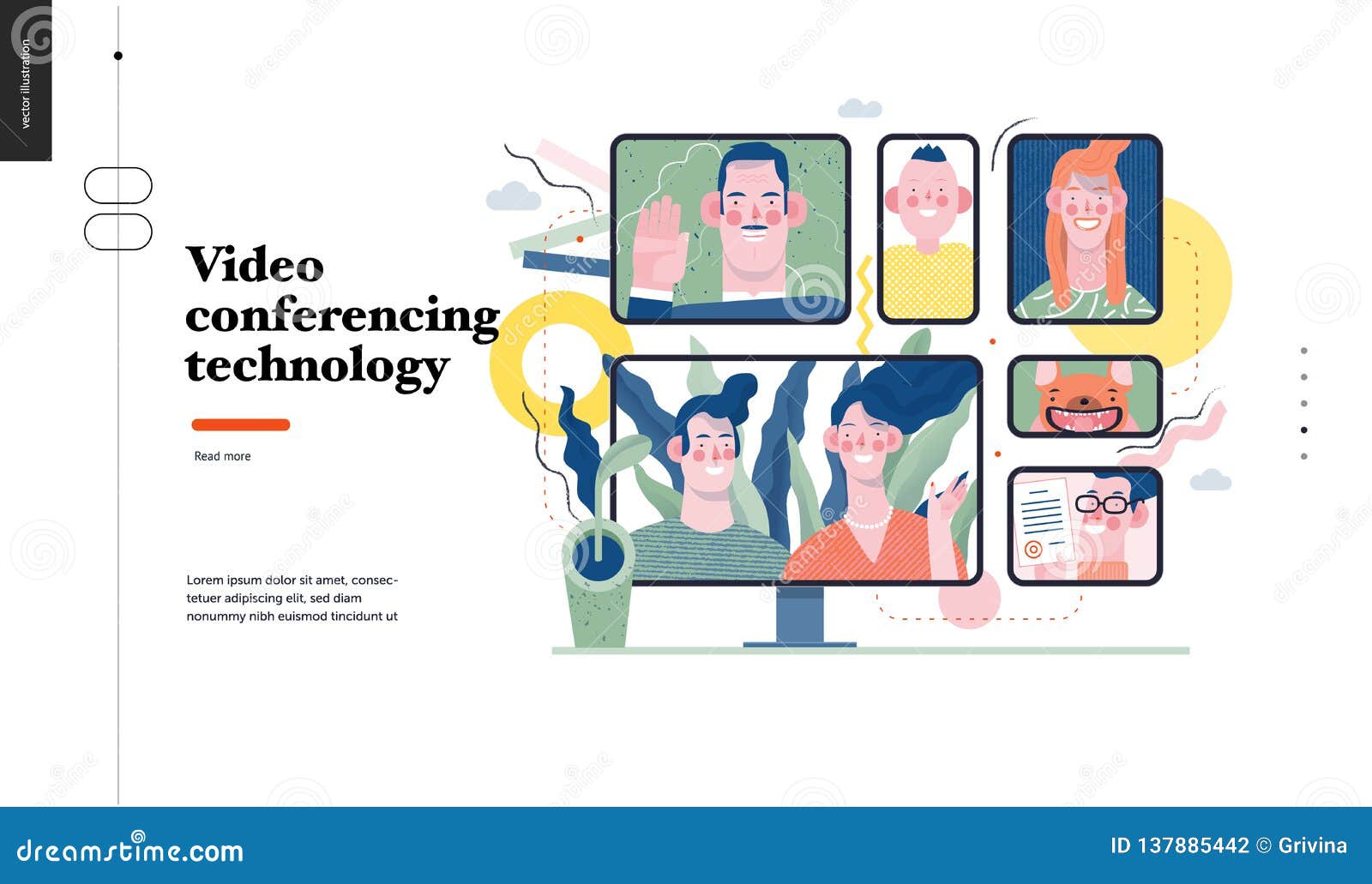 Technology Topic Illustration Stock Vector - Illustration of banner ...