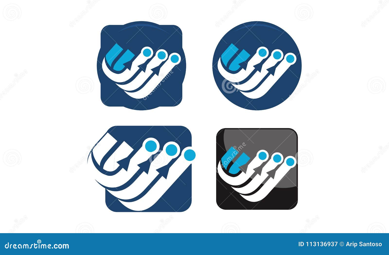 It Technology Transfer Set stock vector. Illustration of corporate ...