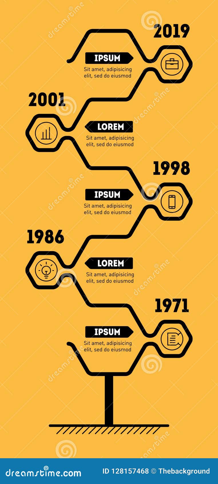 Technology Tree. Electronic Circuit with 5 Options Stock Vector ...