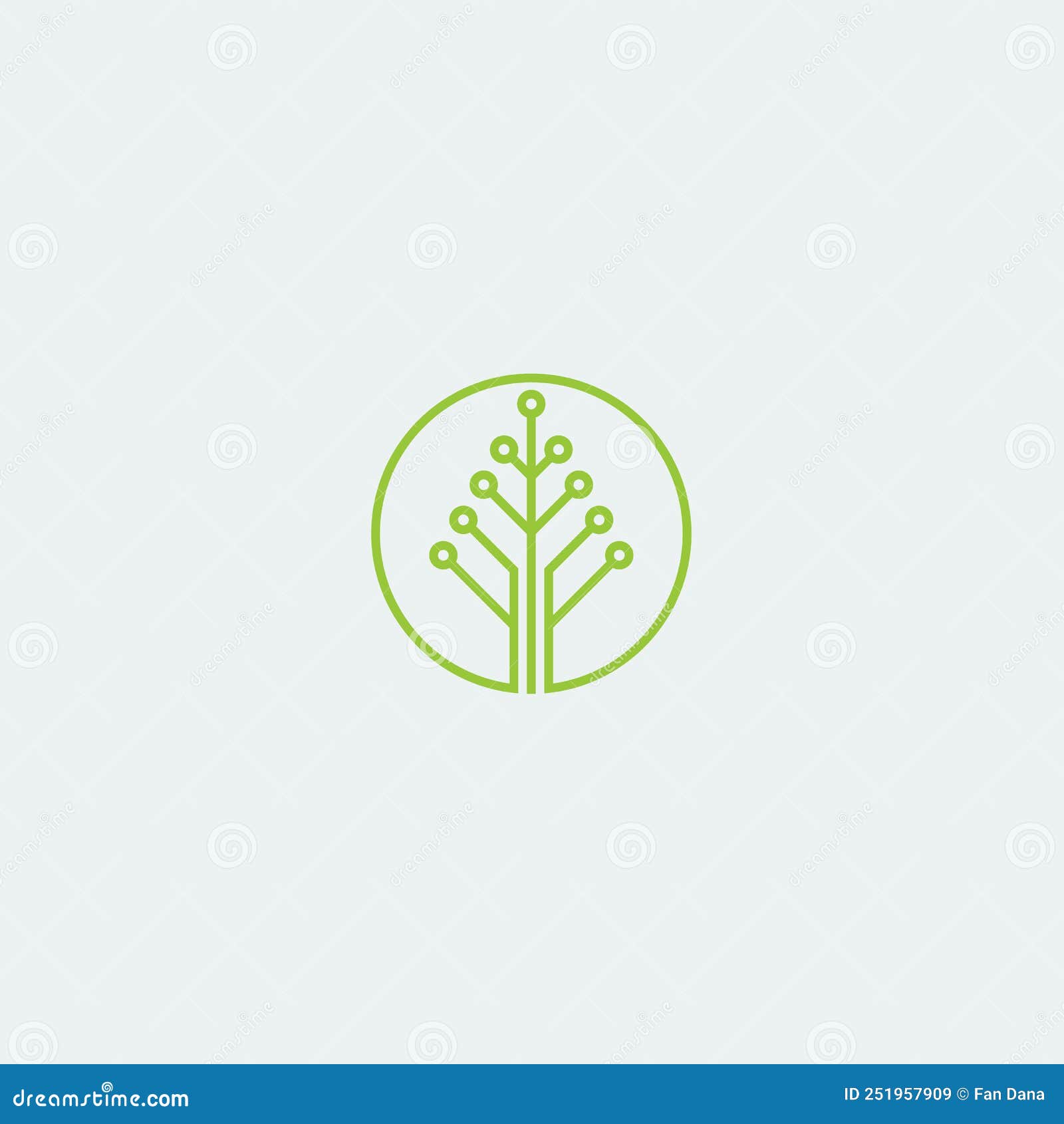 Technology Tree Logo Design Vector Illustration Stock Vector ...