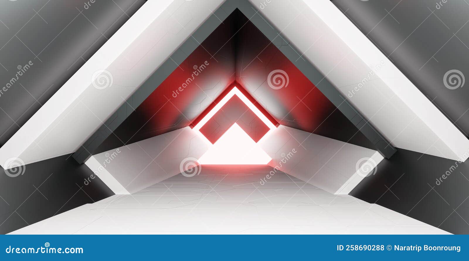 Technology Tunnel Neon Modern Corridor Laser Light Tunnel Neon Light 3d ...