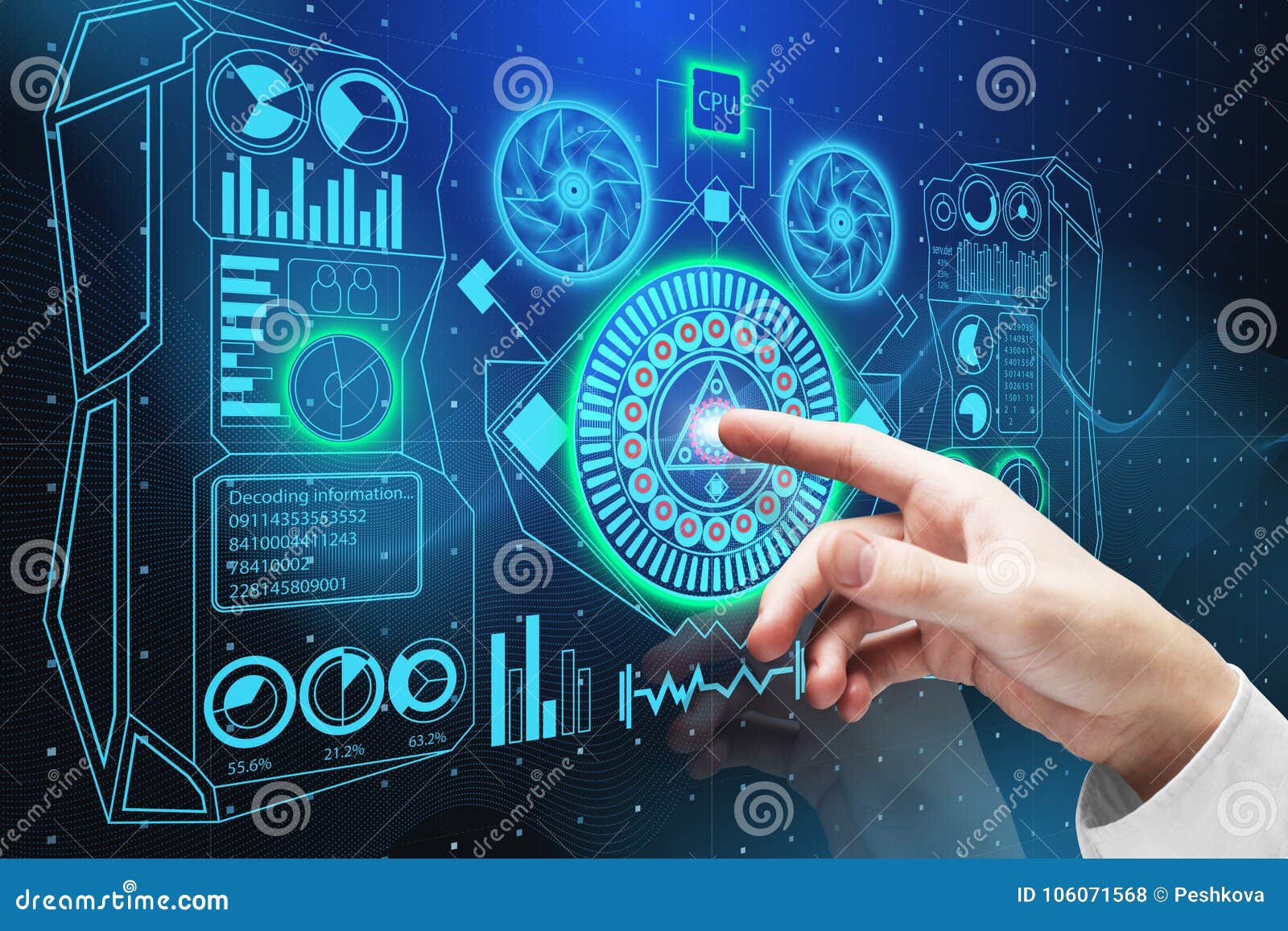 Technology, User and Innovation Concept Stock Photo - Image of glowing ...